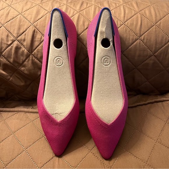 Rothy's | Shoes | Rothys Point L Berry Hot Pink Ballet Flats 995 | Poshmark
